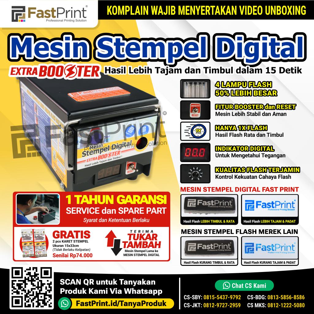 Mesin Stempel Flash Digital Extra Booster – Fast Print Indonesia