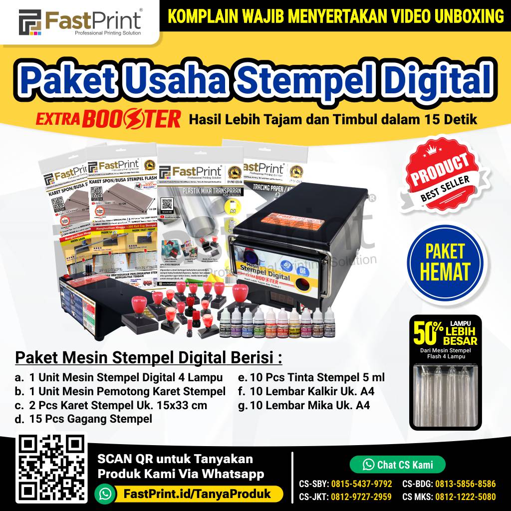 Paket Usaha Mesin Stempel Digital Fast Print – Fast Print Indonesia