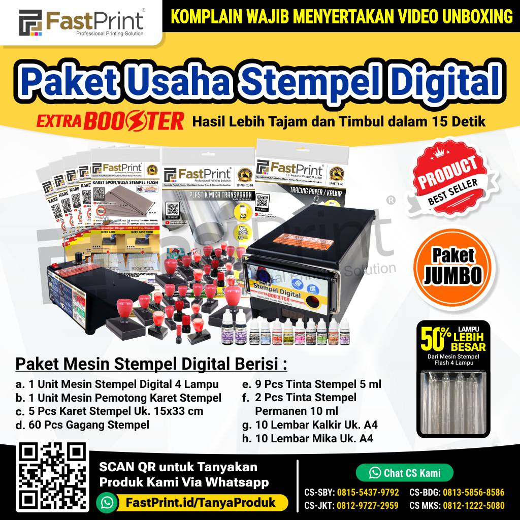 Paket Usaha Mesin Stempel Digital Fast Print – Fast Print Indonesia