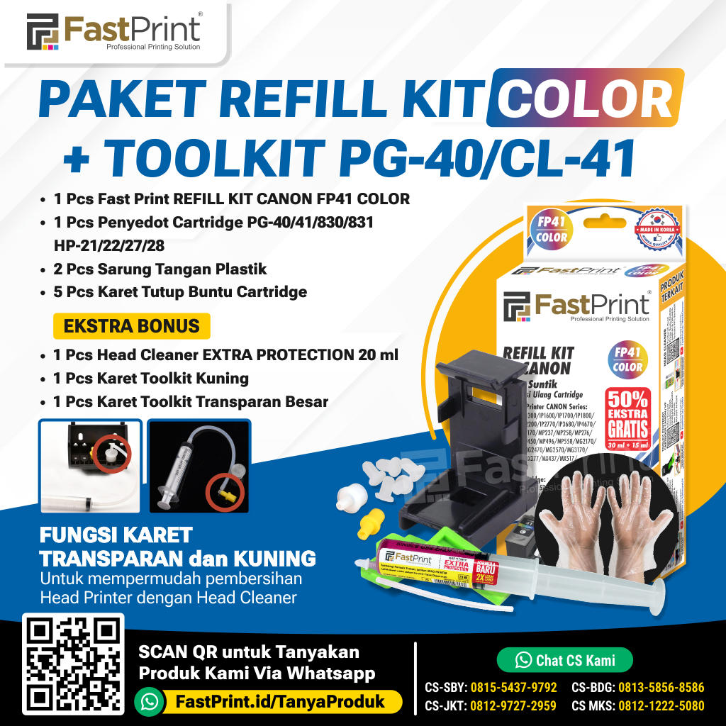 Paket Tinta Suntik Refill Ink Plus Toolkit Penyedot Cartridge Fast Pri – Fast Print Indonesia