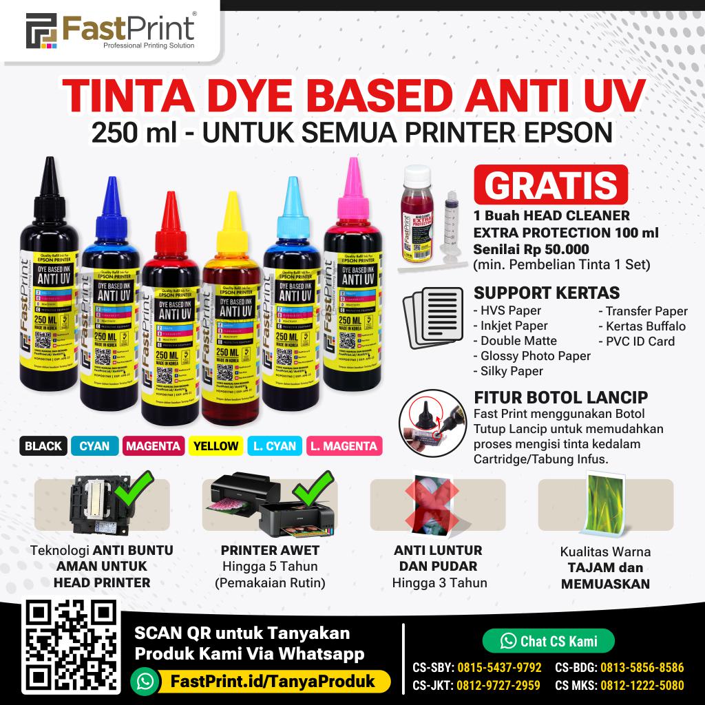 Fast Print Tinta Printer Epson Dye Based Anti UV – Fast Print Indonesia