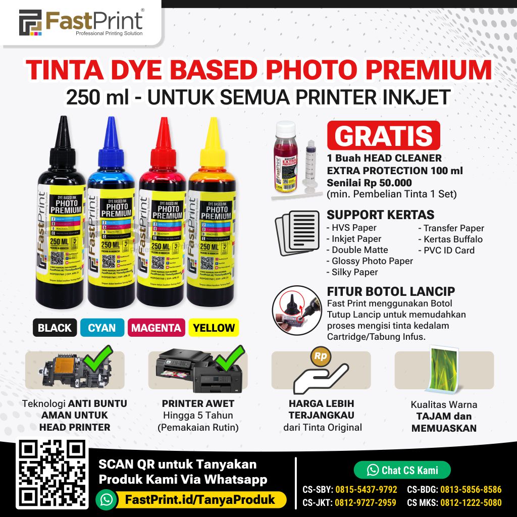 Fast Print Tinta Printer Brother Dye Based Photo Premium – Fast Print ...