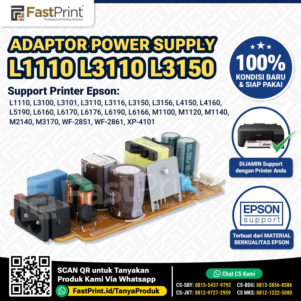 Adaptor Power Supply L1110 L3110 L3150 – Fast Print Indonesia