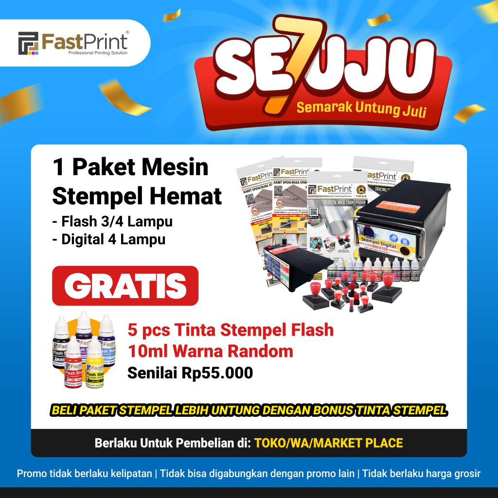 Paket Usaha Stempel Flash Fast Print – Fast Print Indonesia