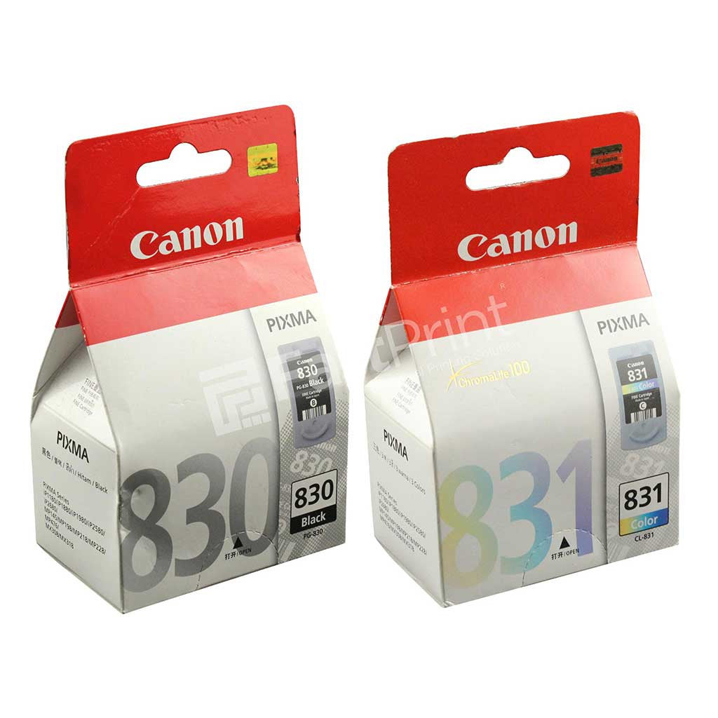 Cartridge Original Loose Pack Canon PG-830 Black, CL-831 Color – Fast ...