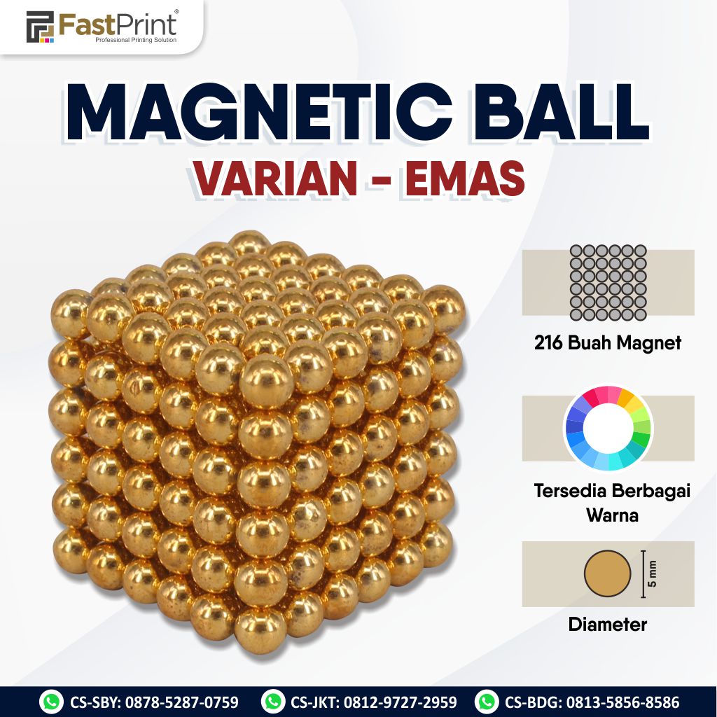 Bola Magnet / Mainan Anak / Magneting Balls / Edukasi Anak – Fast Print ...