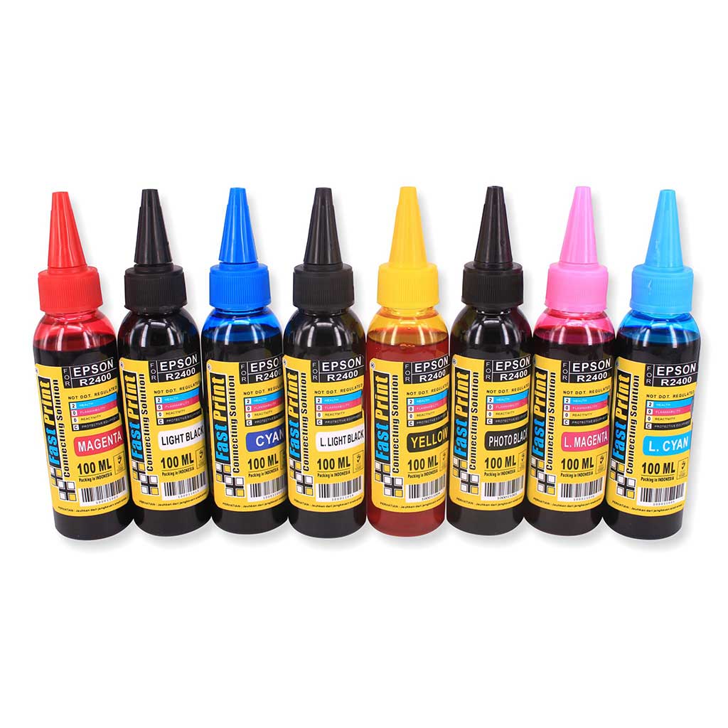 Tinta Dye Based Photo Premium Epson R2400 1 Set 8 Warna – Fast Print ...