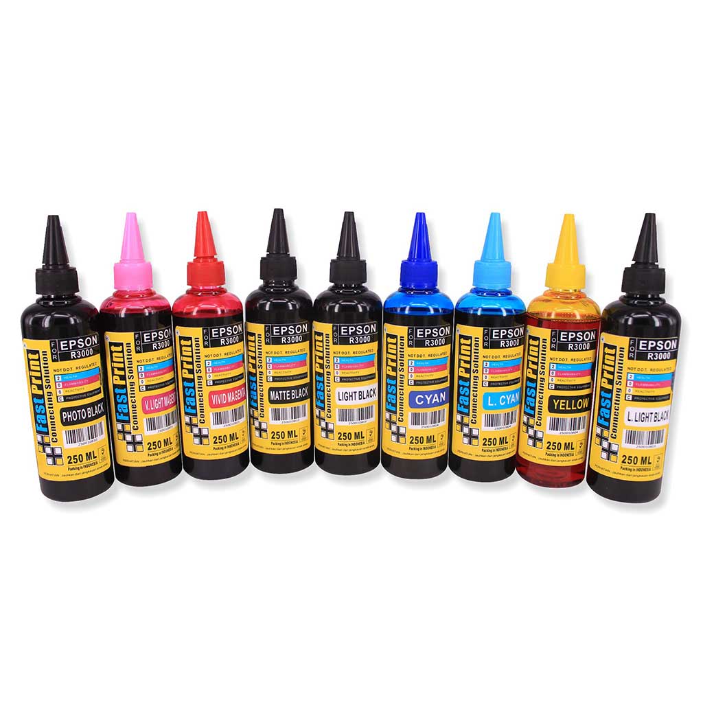 Tinta Dye Based Photo Premium Epson R3000 1 Set 9 Warna – Fast Print ...