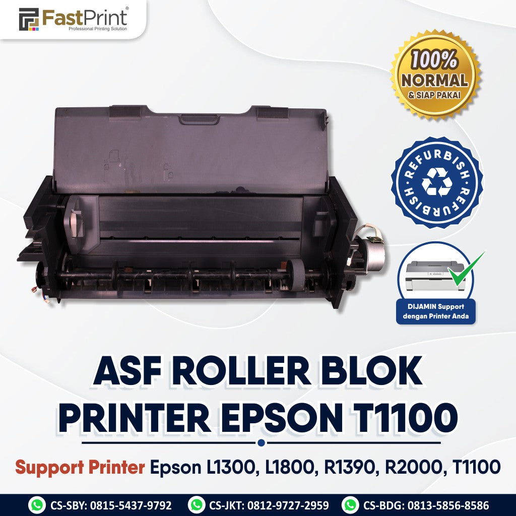 ASF Roller Printer Penarik Kertas Blok Epson L1300 L1800 T1100 R1390 ...