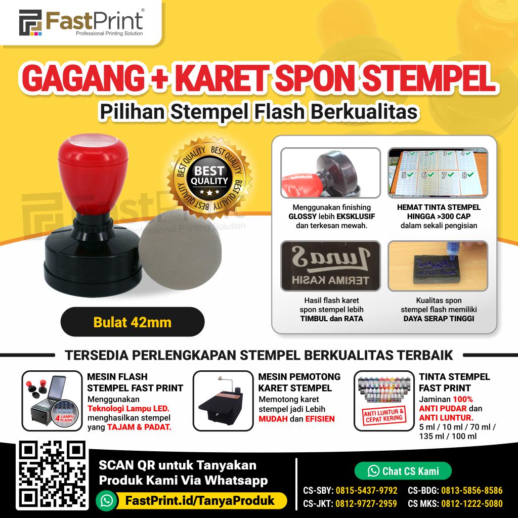 Fast Print Karet Busa Stempel Potongan Model Bulat – Fast Print Indonesia