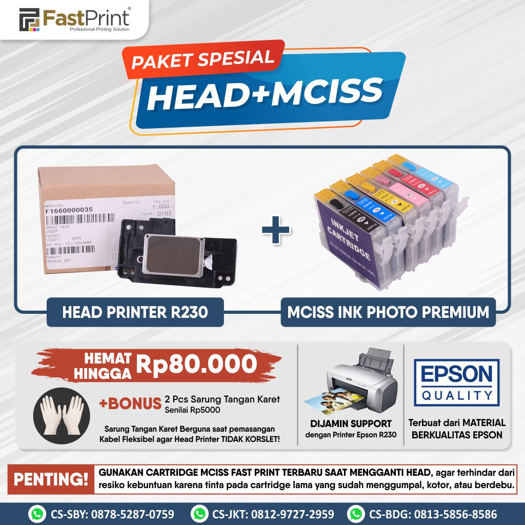 Print Head Printer Epson R230 R230X R210 R310 R350 RX510 RX650 – Fast ...