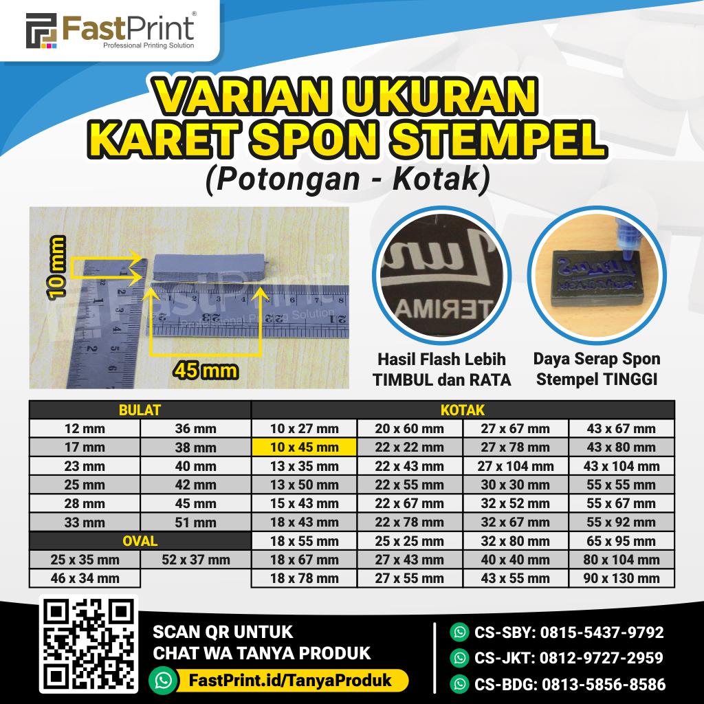 Fast Print Karet Busa Stempel Potongan Model Kotak – Fast Print Indonesia