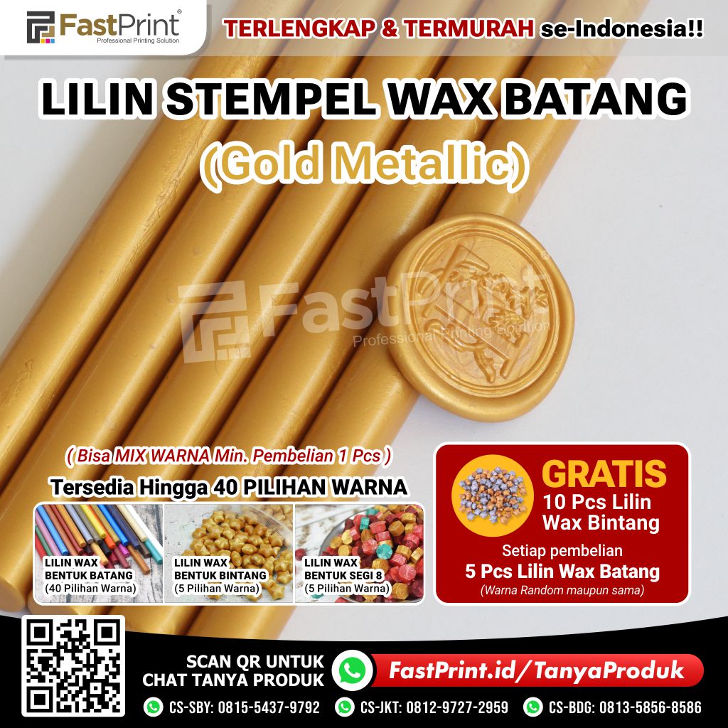 Lilin Stempel Segel Sealing Wax Stamp Seal – Fast Print Indonesia