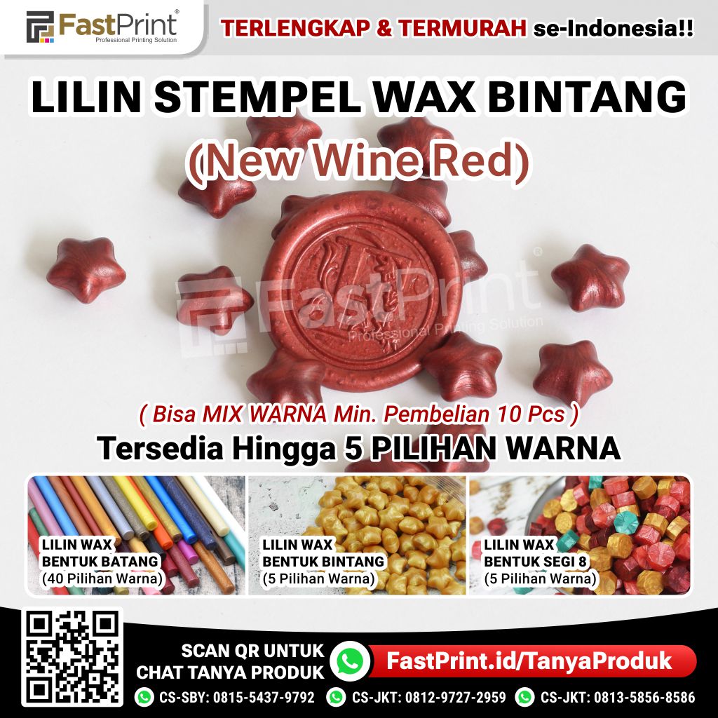Lilin Stempel Segel Sealing Wax Stamp Seal – Fast Print Indonesia