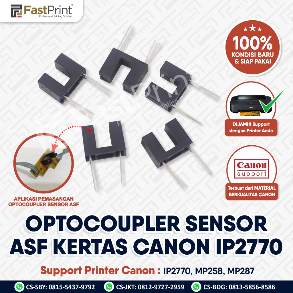 Optocoupler Sensor Kertas ASF Printer Canon IP2770 MP258 MP287 – Fast ...