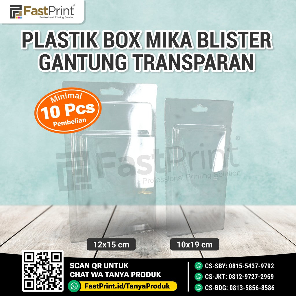 Box Mika Blister Packaging Transparan – Fast Print Indonesia