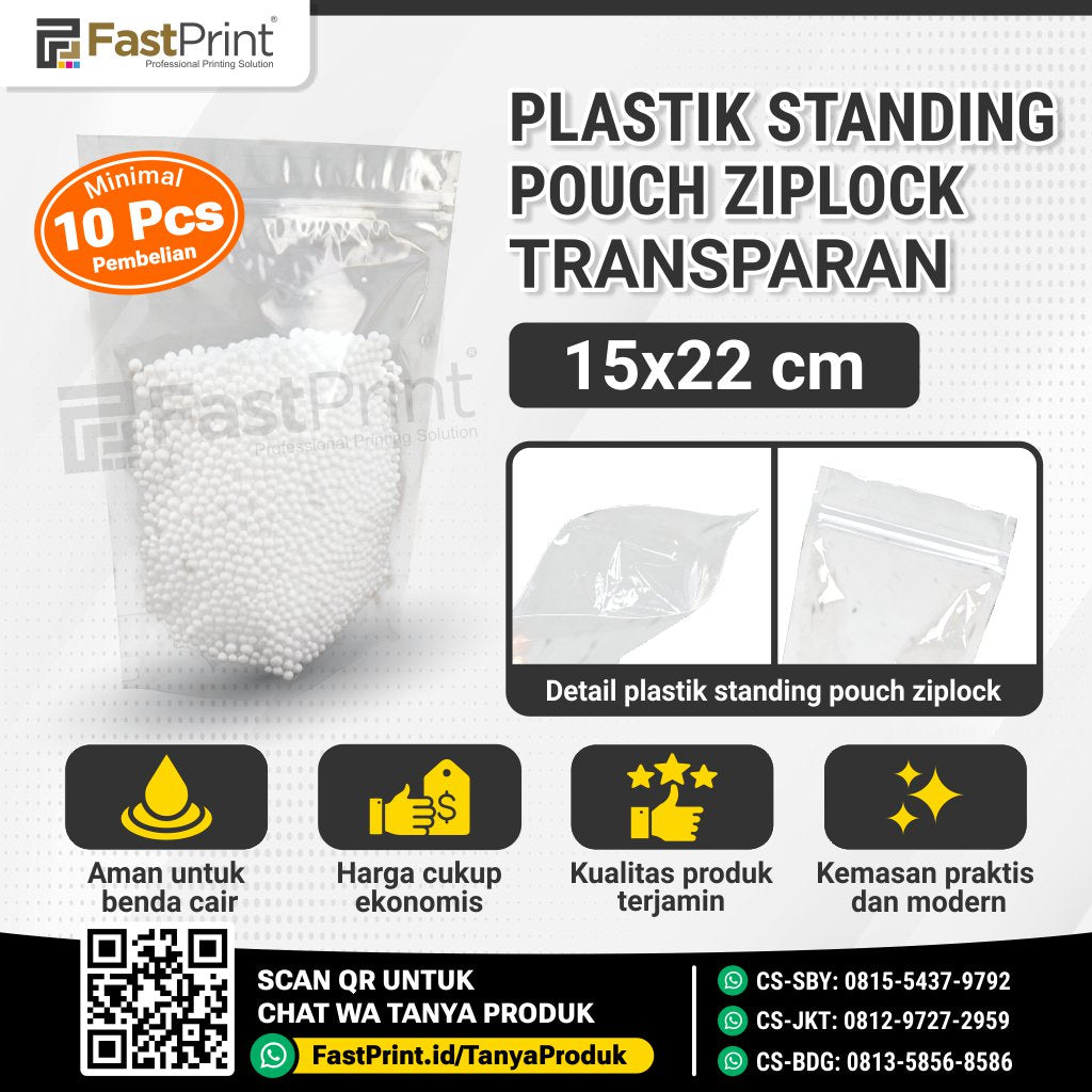 Standing Pouch Plastik Ziplock – Fast Print Indonesia