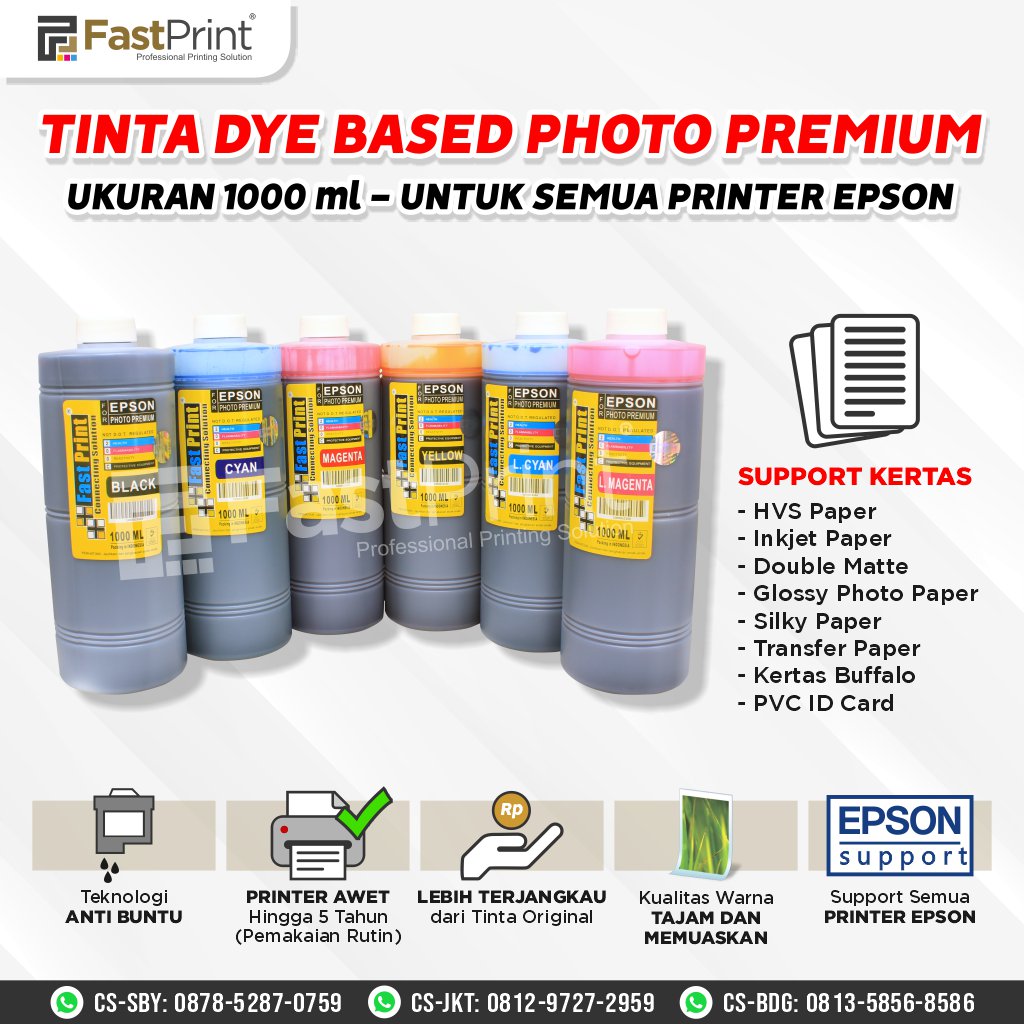 Fast Print Tinta Printer Epson Dye Based Premium – Fast Print Indonesia
