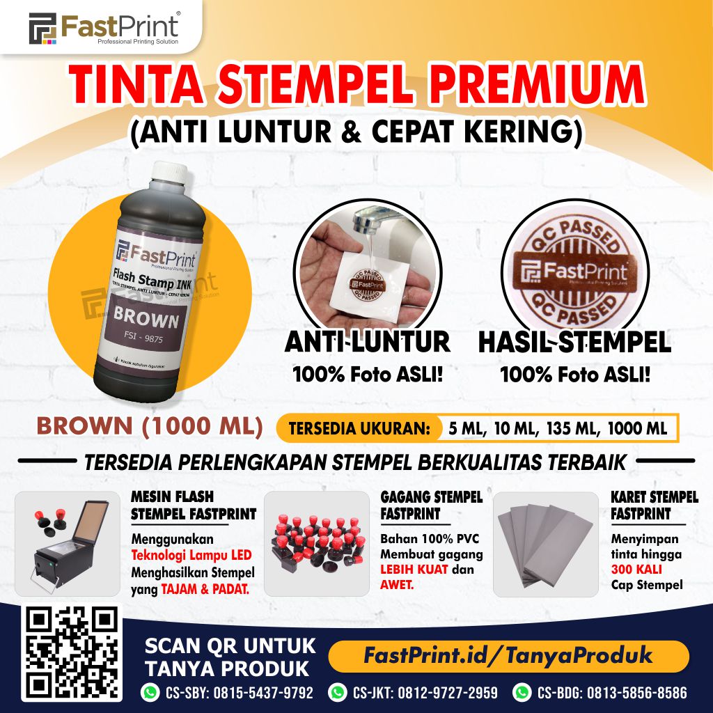 Fast Print Tinta Stempel Flash Warna Anti Luntur – Fast Print Indonesia