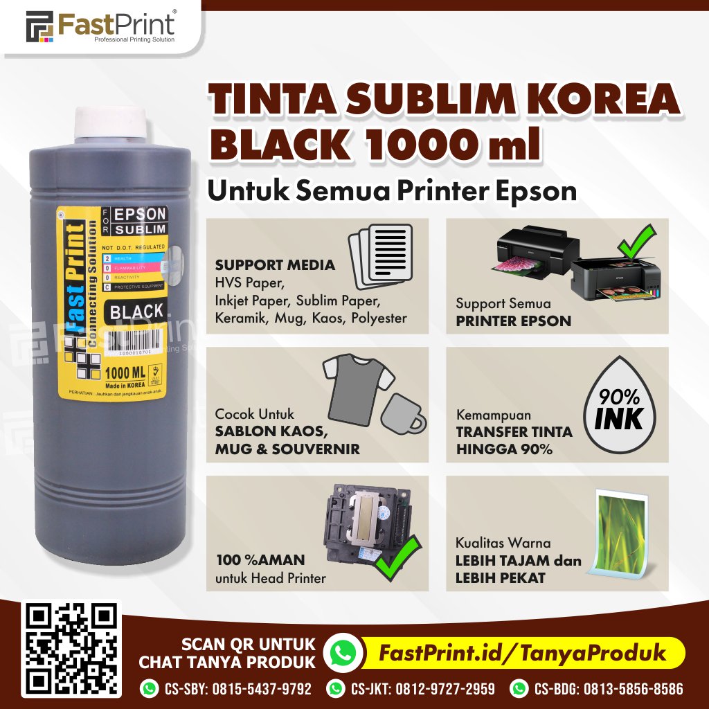 Tinta Sublim Sublime Sublimasi Epson Korea – Fast Print Indonesia