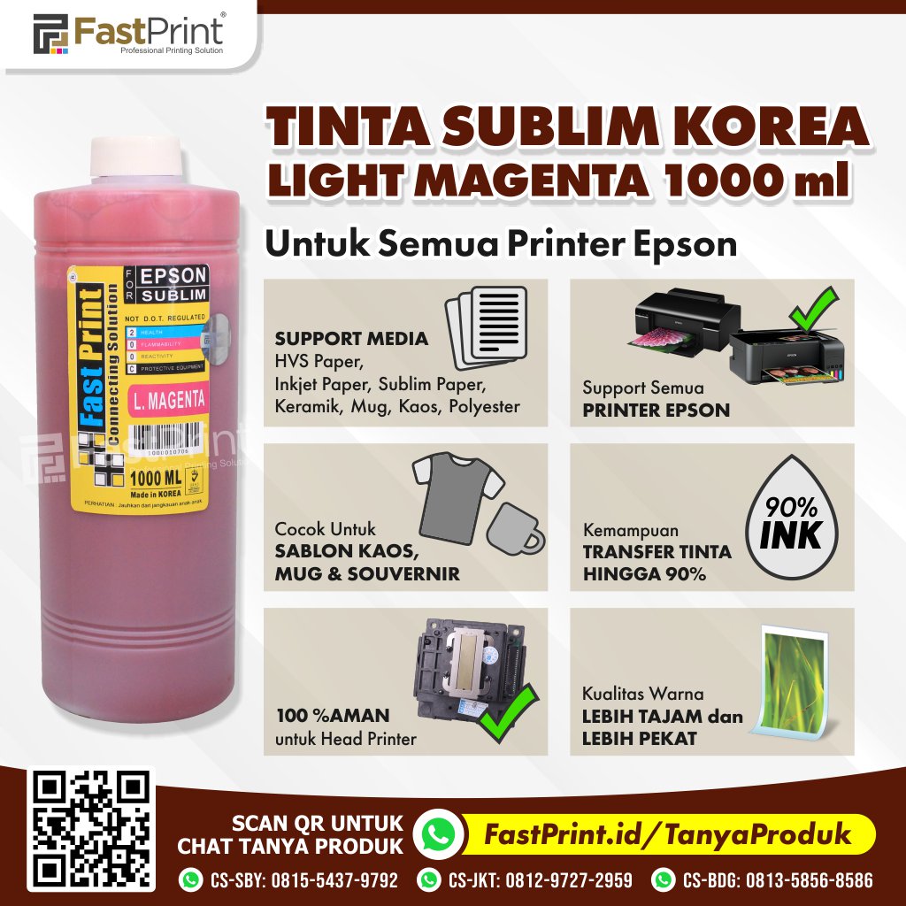 Tinta Sublim Sublime Sublimasi Epson Korea – Fast Print Indonesia