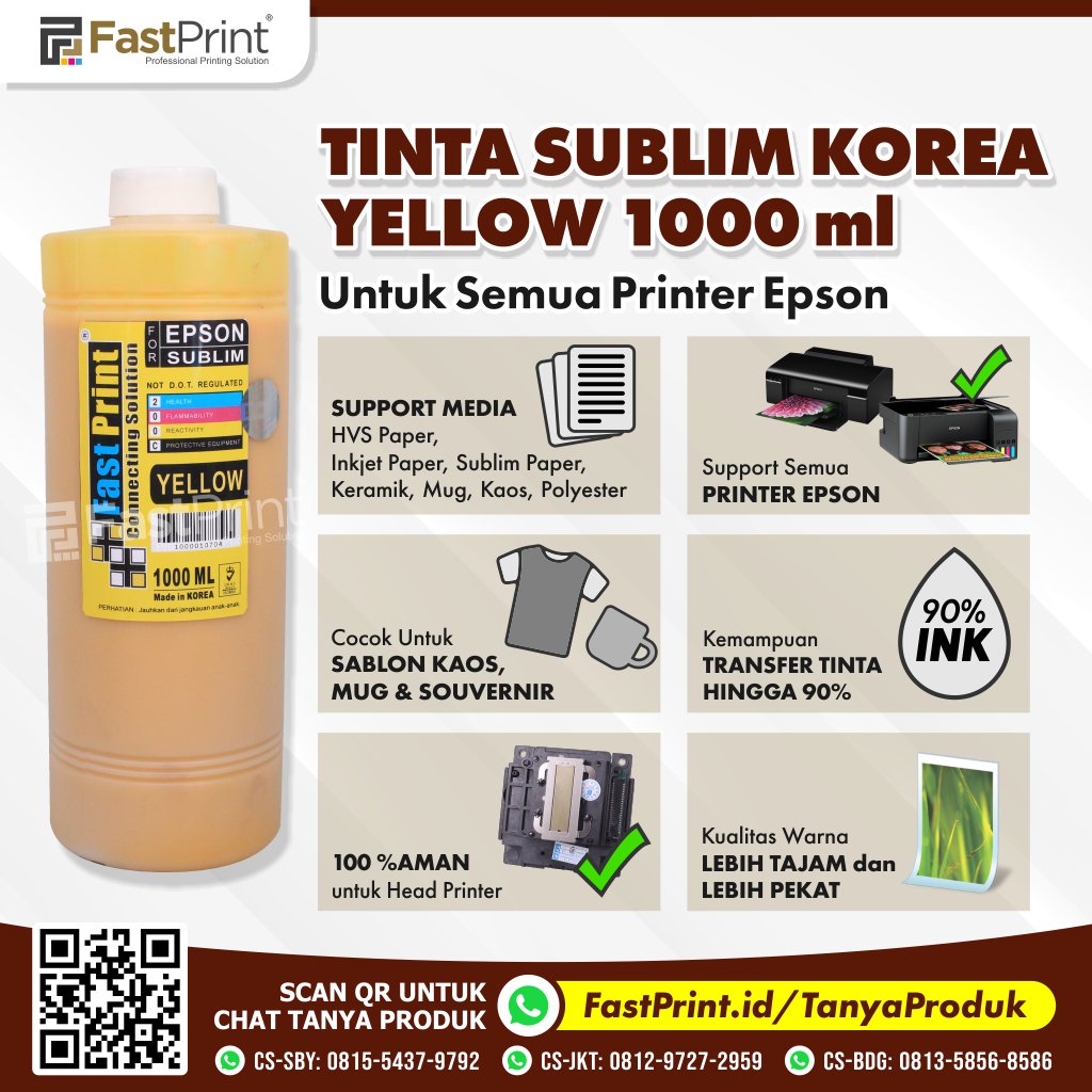 Tinta Sublim Sublime Sublimasi Epson Korea – Fast Print Indonesia