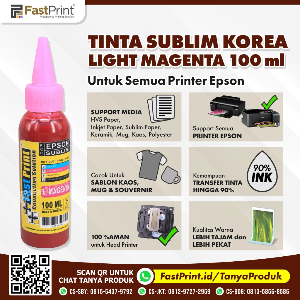 Tinta Sublim Sublime Sublimasi Epson Korea – Fast Print Indonesia