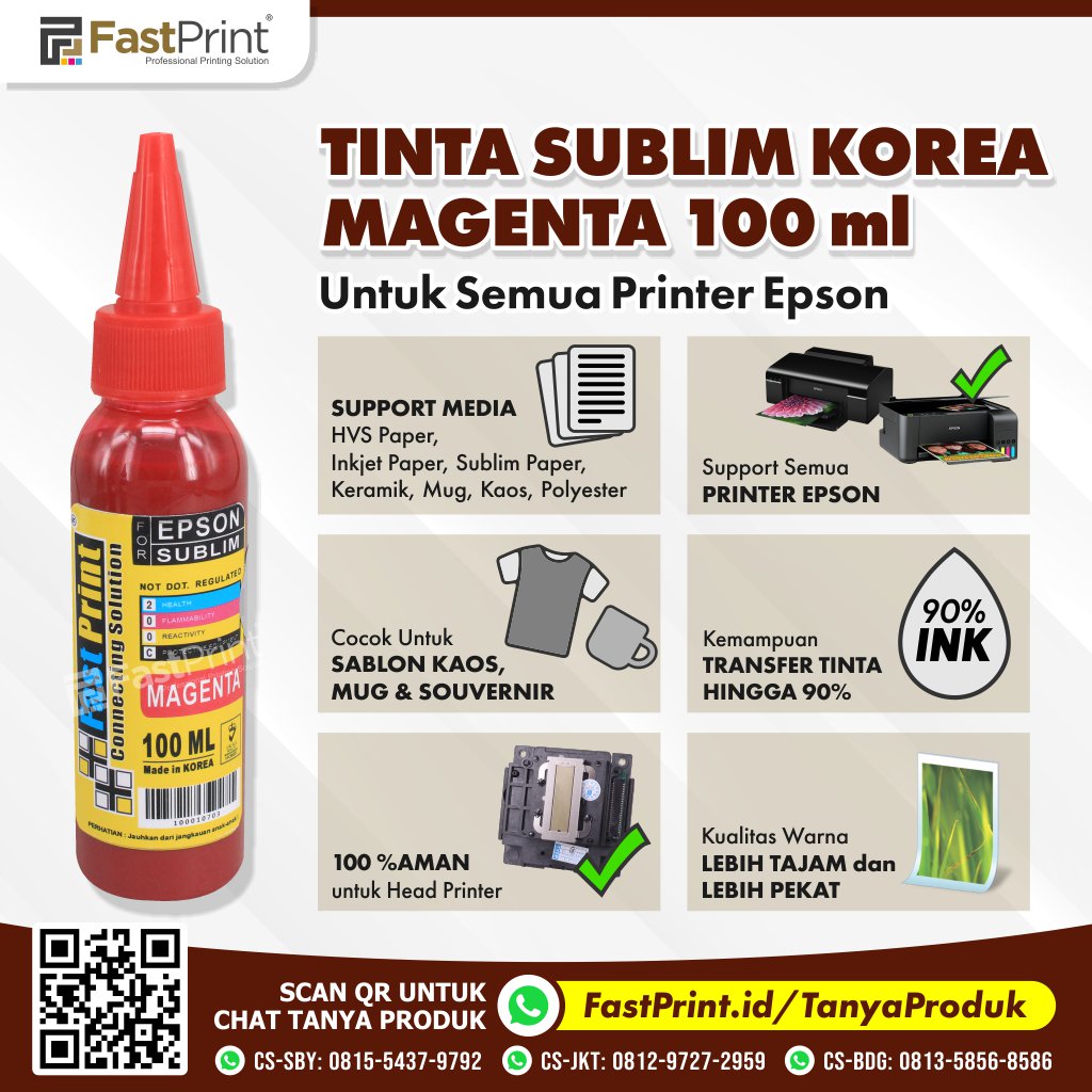 Tinta Sublim Sublime Sublimasi Epson Korea – Fast Print Indonesia