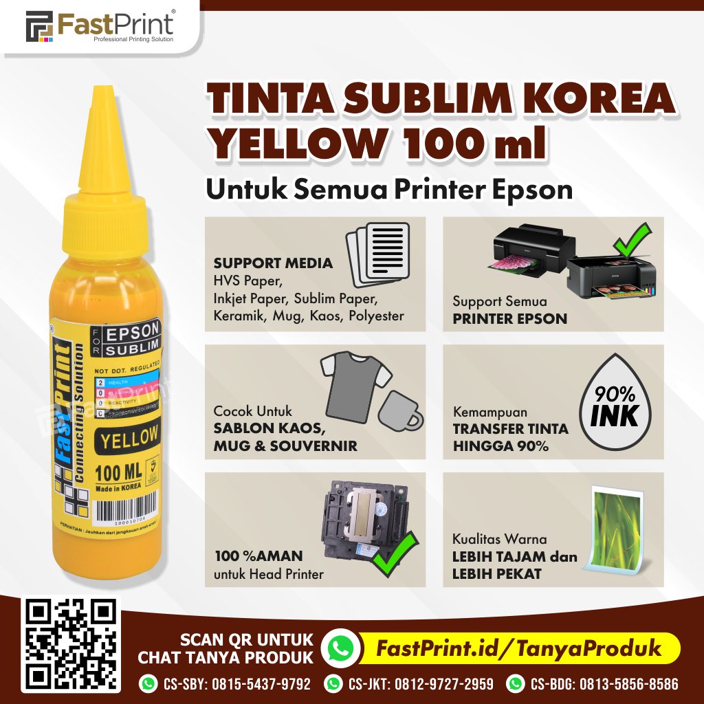 Tinta Sublim Sublime Sublimasi Epson Korea – Fast Print Indonesia