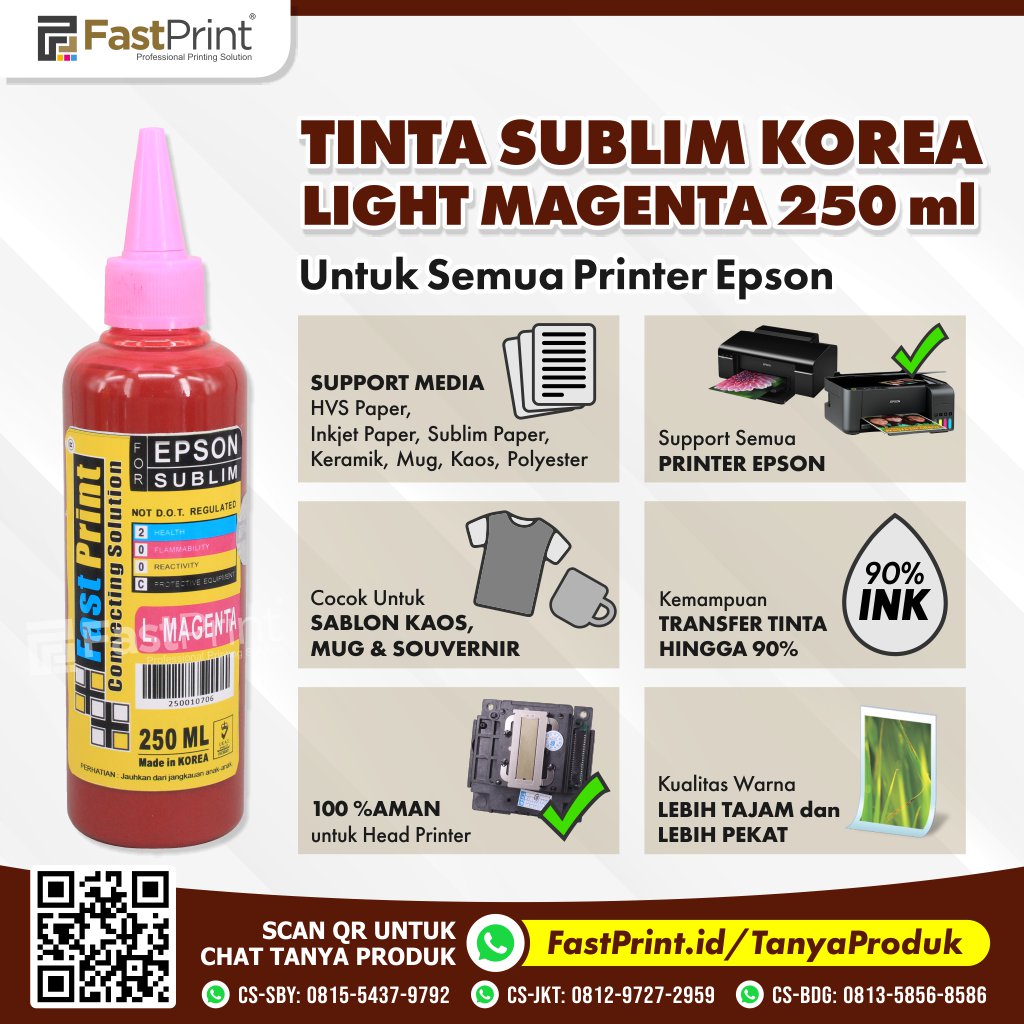 Tinta Sublim Sublime Sublimasi Epson Korea – Fast Print Indonesia