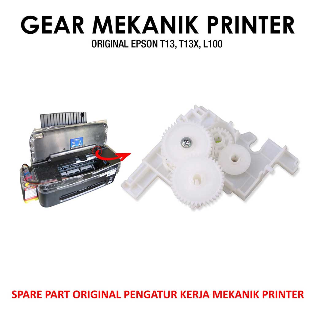 Gear Mekanik Original Printer Epson T13, T13X, L100 – Fast Print Indonesia